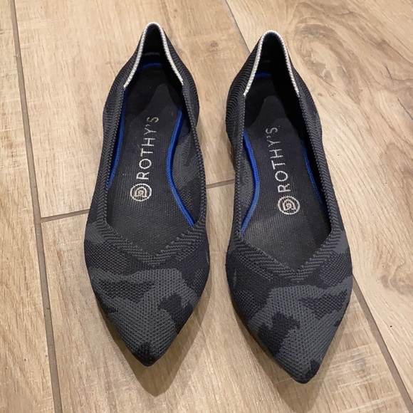 Rothy's | Shoes | Rothys Retired Rare Grey Camo The Point 75 | Poshmark